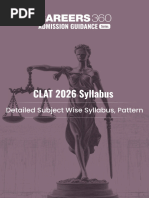 CLAT Syllabus - Origin CLAT | PDF