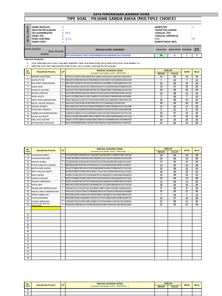 Analisis Butir Soal 9c | PDF