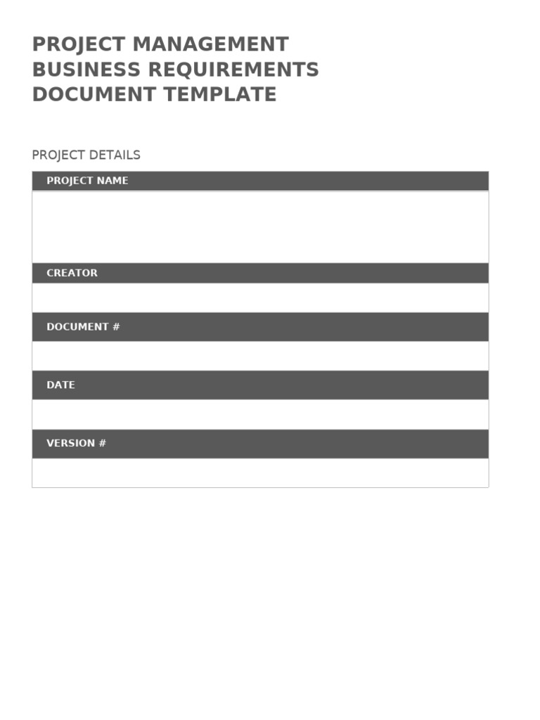 Sample Business Requirement Document 2 | PDF