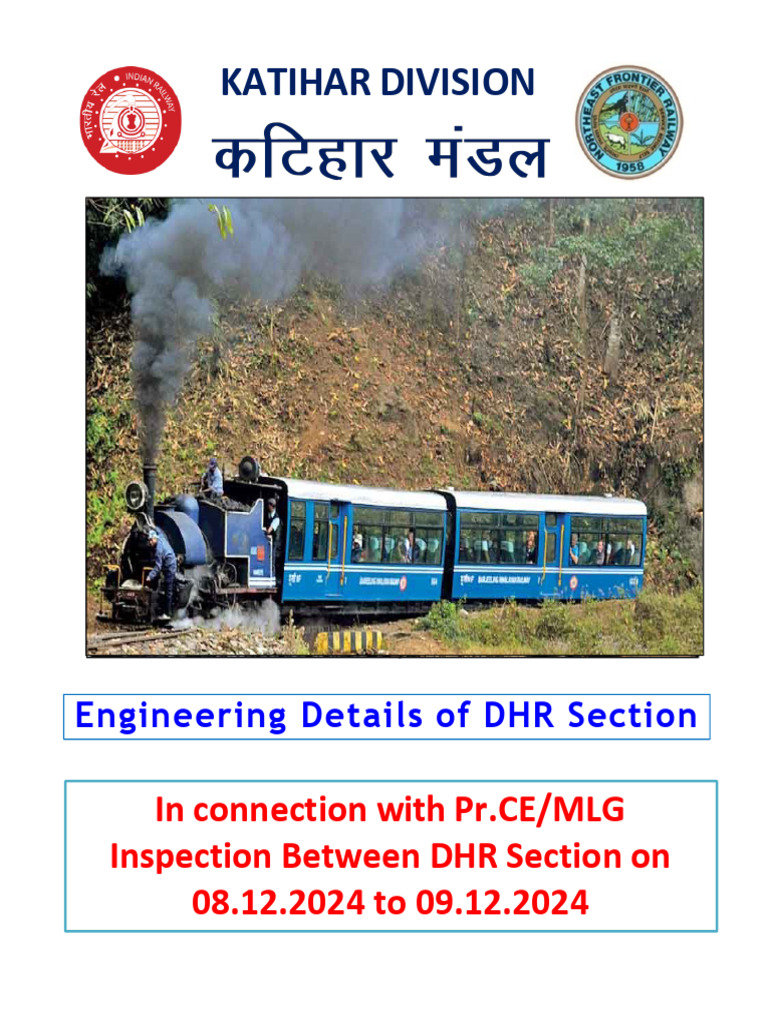 Engineering Overview of DHR Section | PDF | Rail Infrastructure | Land ...