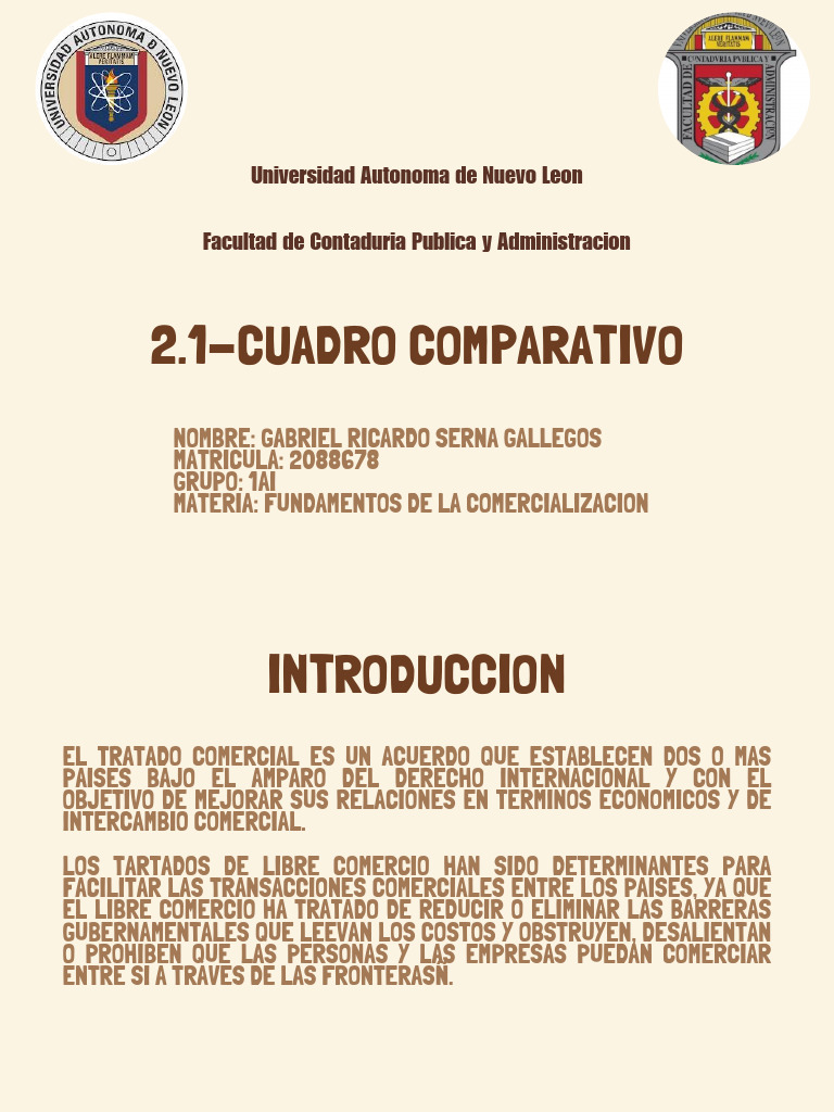 Serna Gabriel Act2.1 FC | PDF | Comercio | Libre comercio