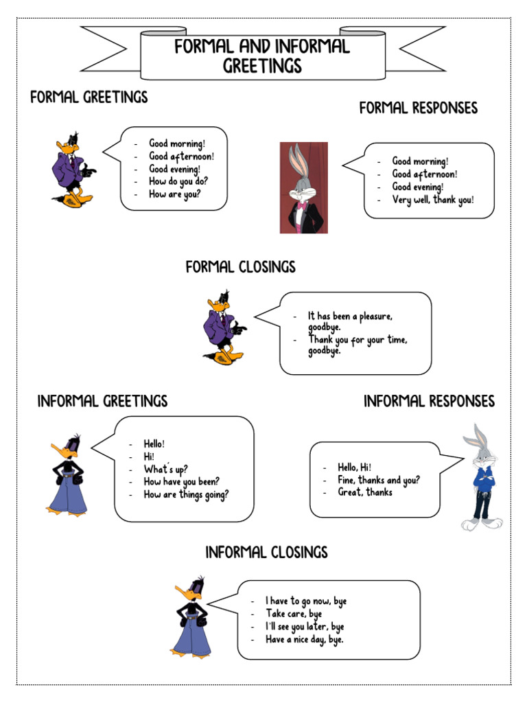 Formal Greetings | PDF