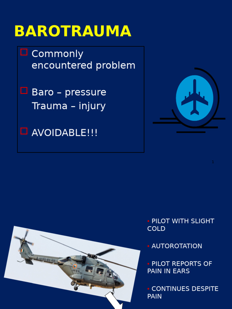 Understanding Barotrauma in Aviation | PDF | Medical Specialties ...