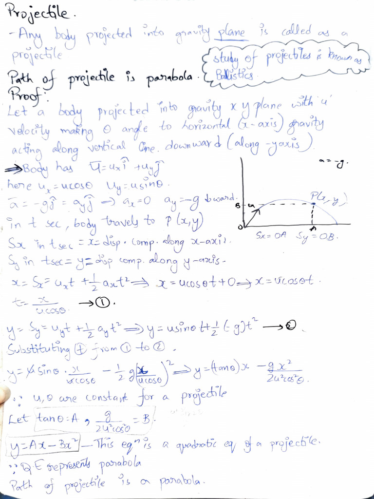 Understanding Projectile Motion Dynamics | PDF
