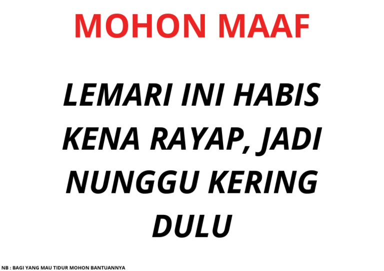 Mohon Maaf | PDF