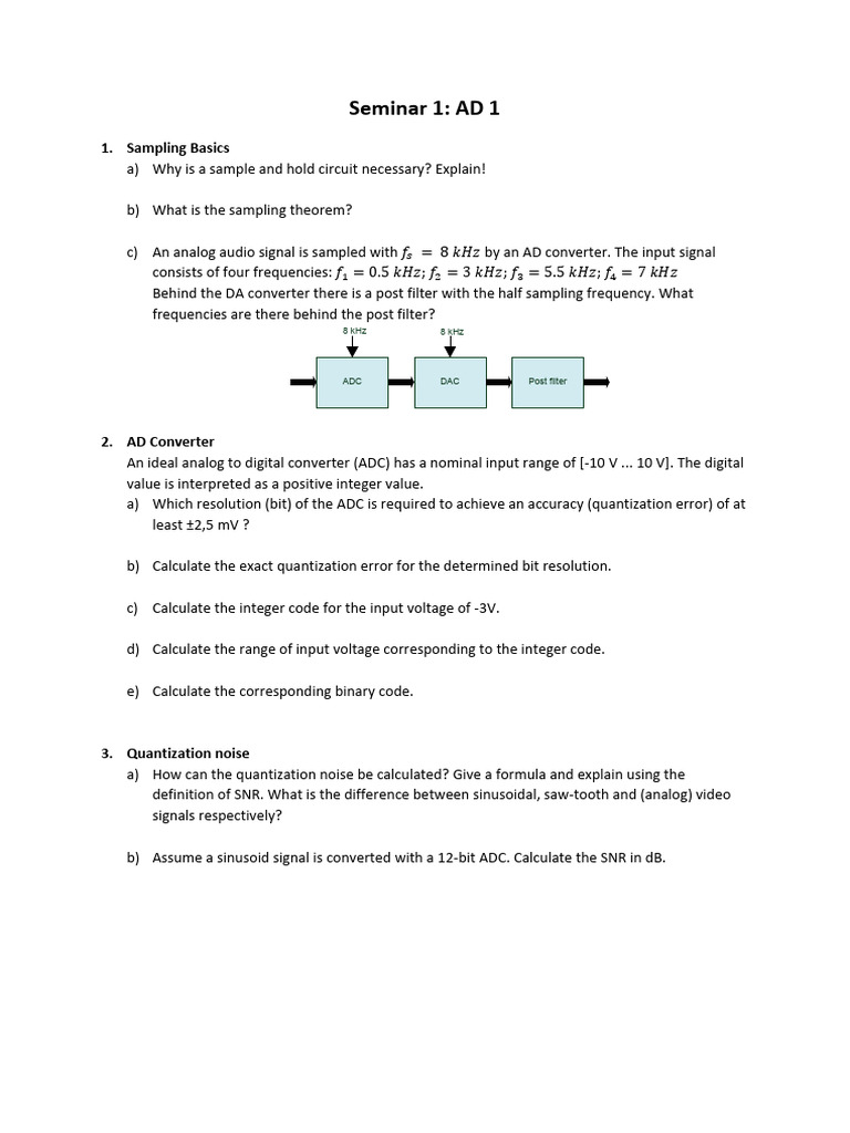 Quantization Error in ADC Analysis | PDF