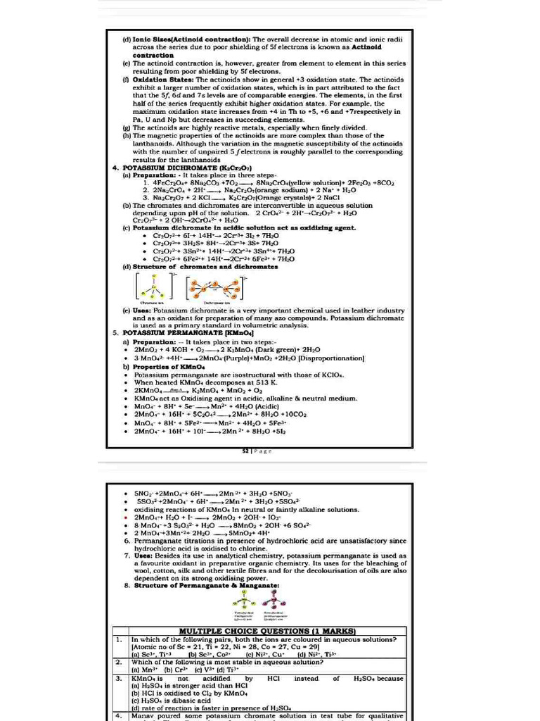 Inorganic Chemistry Pyq. | PDF