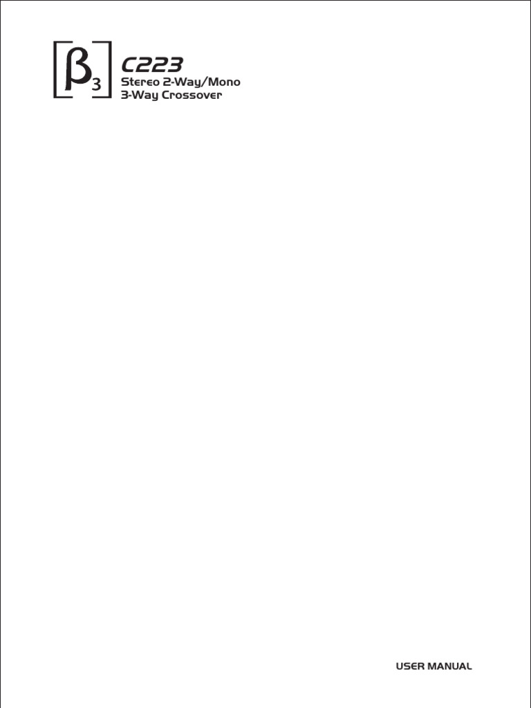 β3 - C223 - Electronico 2-Way AUDIOCRAZE | PDF | Amplifier | Electrical Components