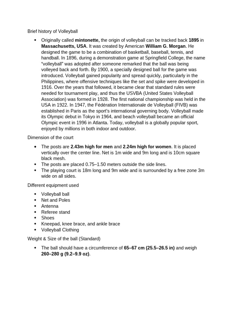Volleyball | PDF