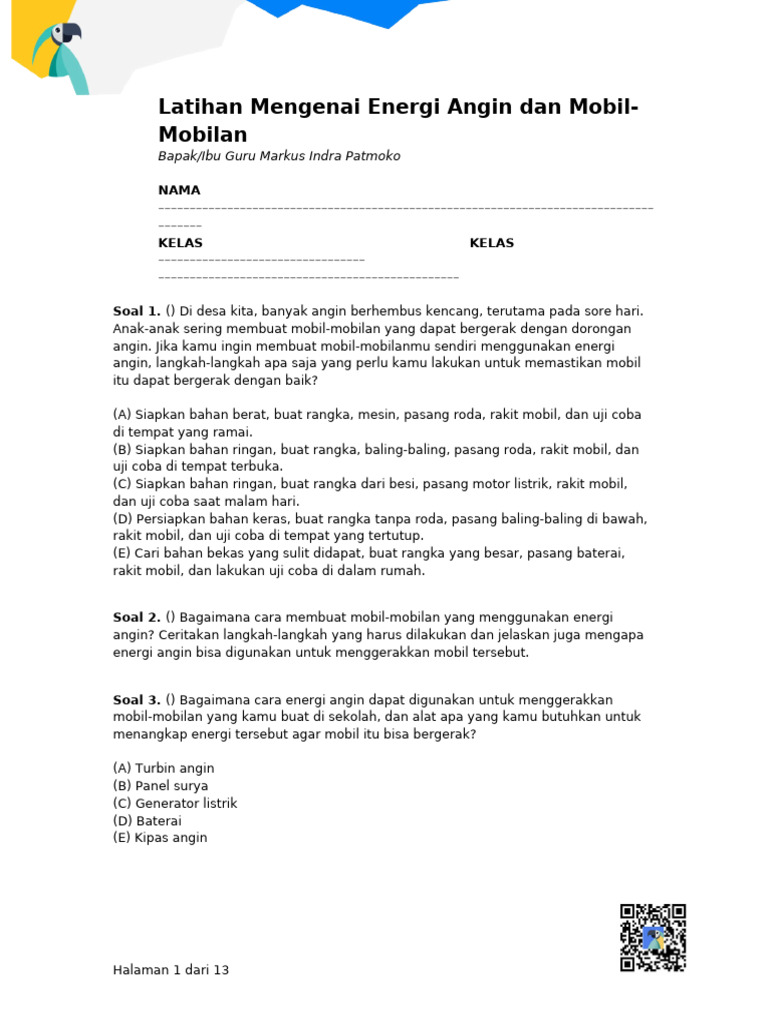 Cara Membuat Mobil Mainan Berbasis Angin | PDF