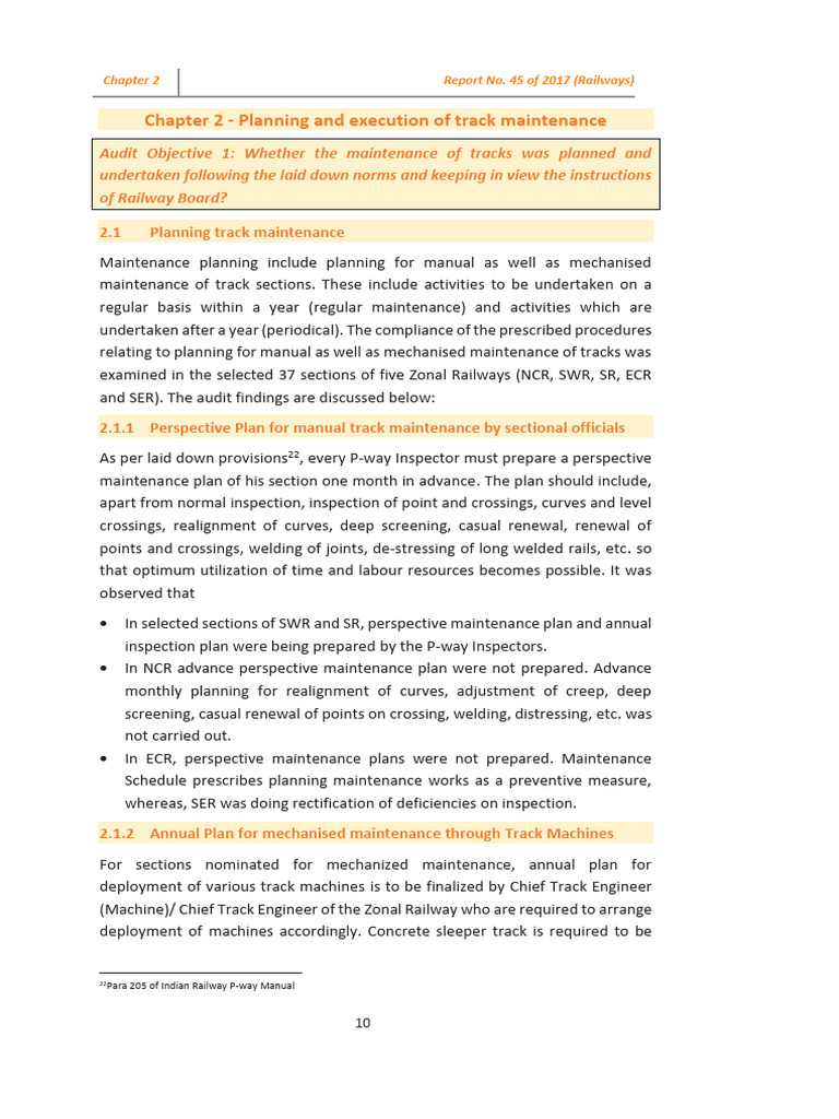 Chapter 2 Planning and Execution of Track | PDF | Rail Transport | Transport Infrastructure