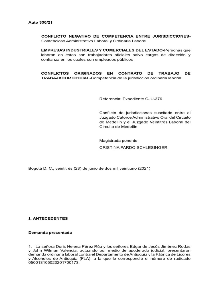 Sentencia Laboral | PDF | Jurisdicción | Ley procesal
