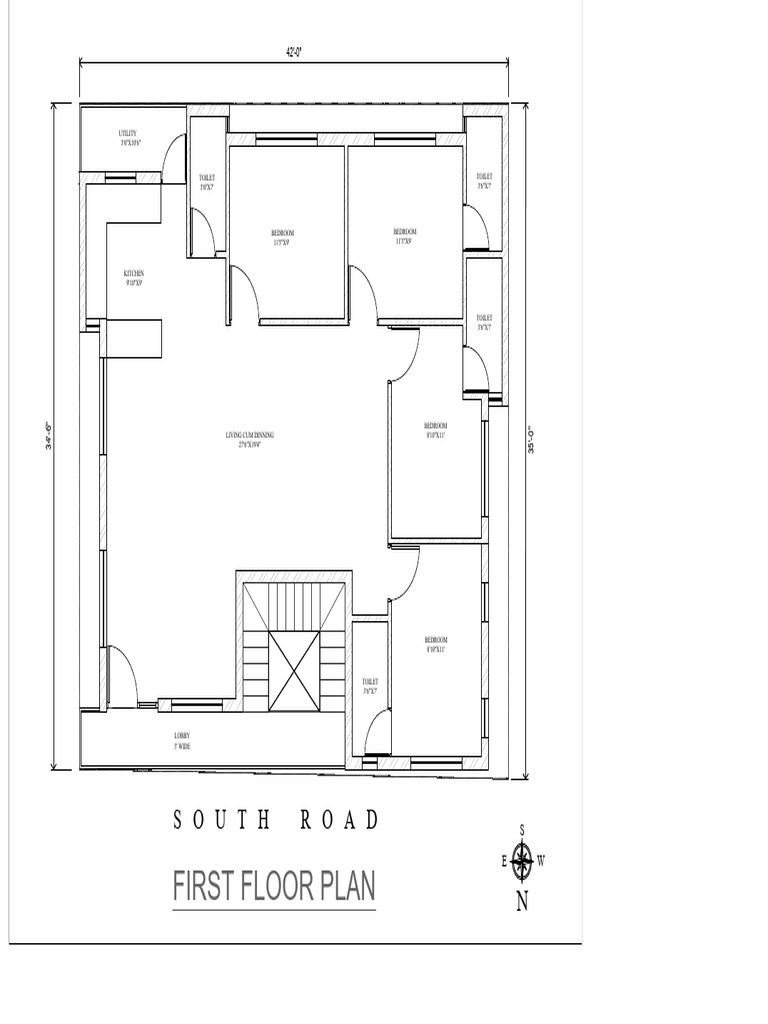 First Floor Plan Dimensions and Layout | PDF