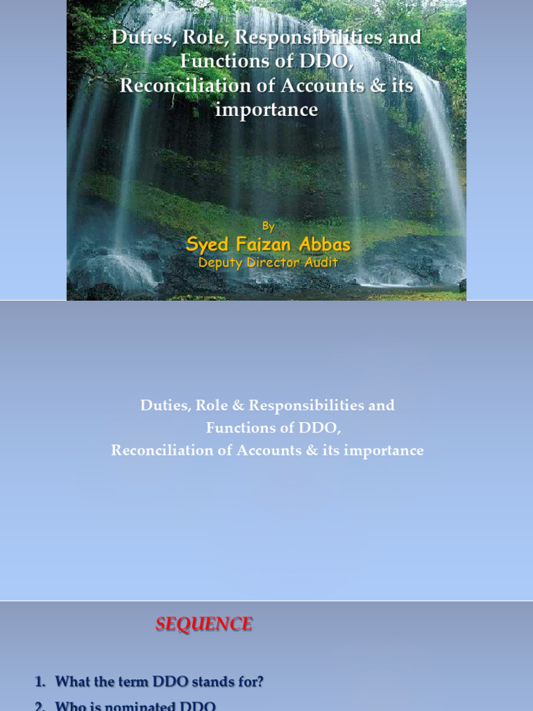 Duties, Responsibilities & functions of DDO | PDF | Cheque | Payments