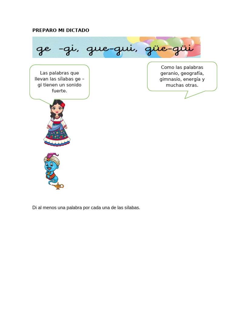 Guia Ge Gi Gue Gui Güe Güi | PDF