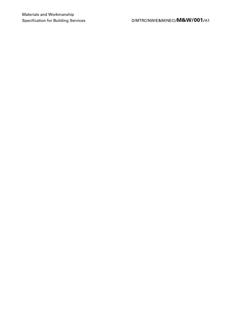 01 - General_MWS for BS_(NEC)A1+AH1 | PDF | Specification (Technical Standard) | Wood