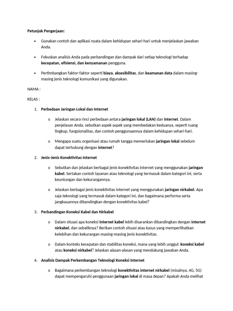Soal anlisis jarkom 2 | PDF