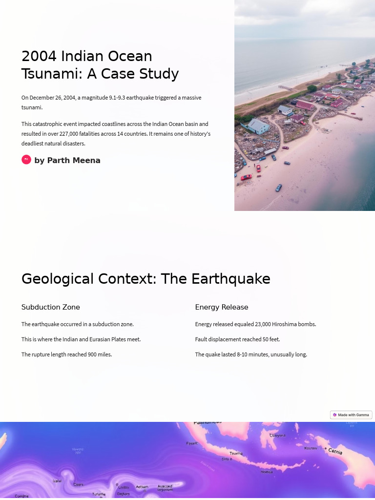 2004 Indian Ocean Tsunami Analysis | PDF | Tsunami | Earthquakes