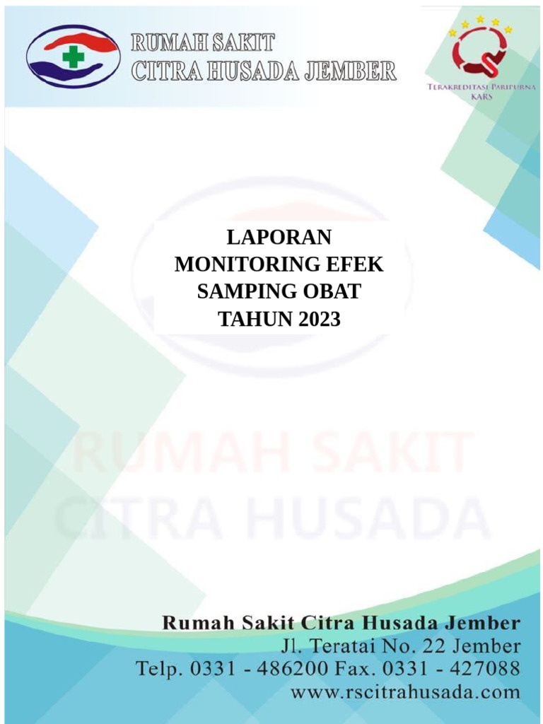 Pedoman Monitoring Efek Samping Obat | PDF