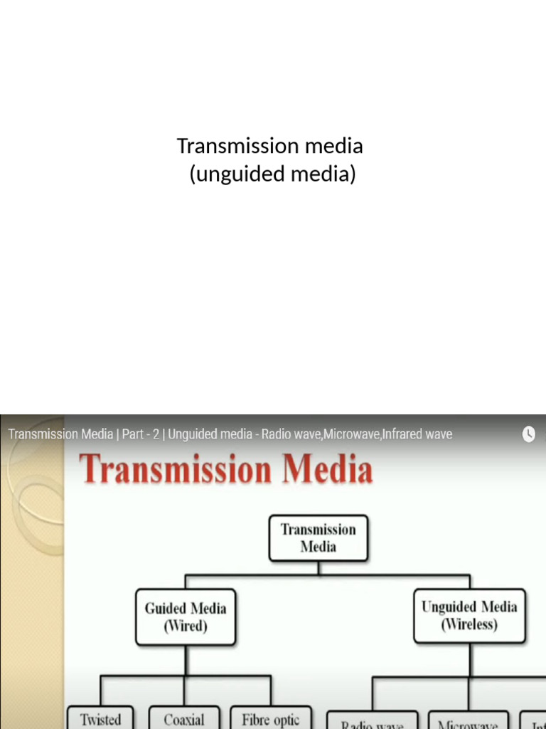 Transmission Media - Unguided | PDF