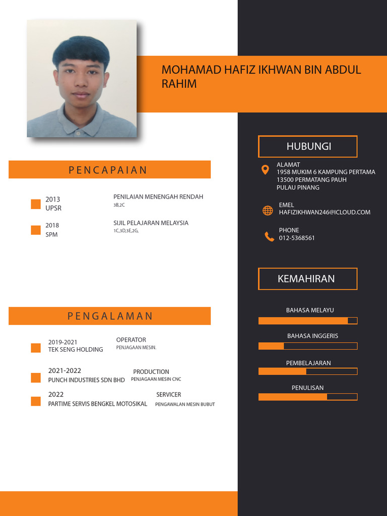 Resume Hafiz Ikhwan | PDF