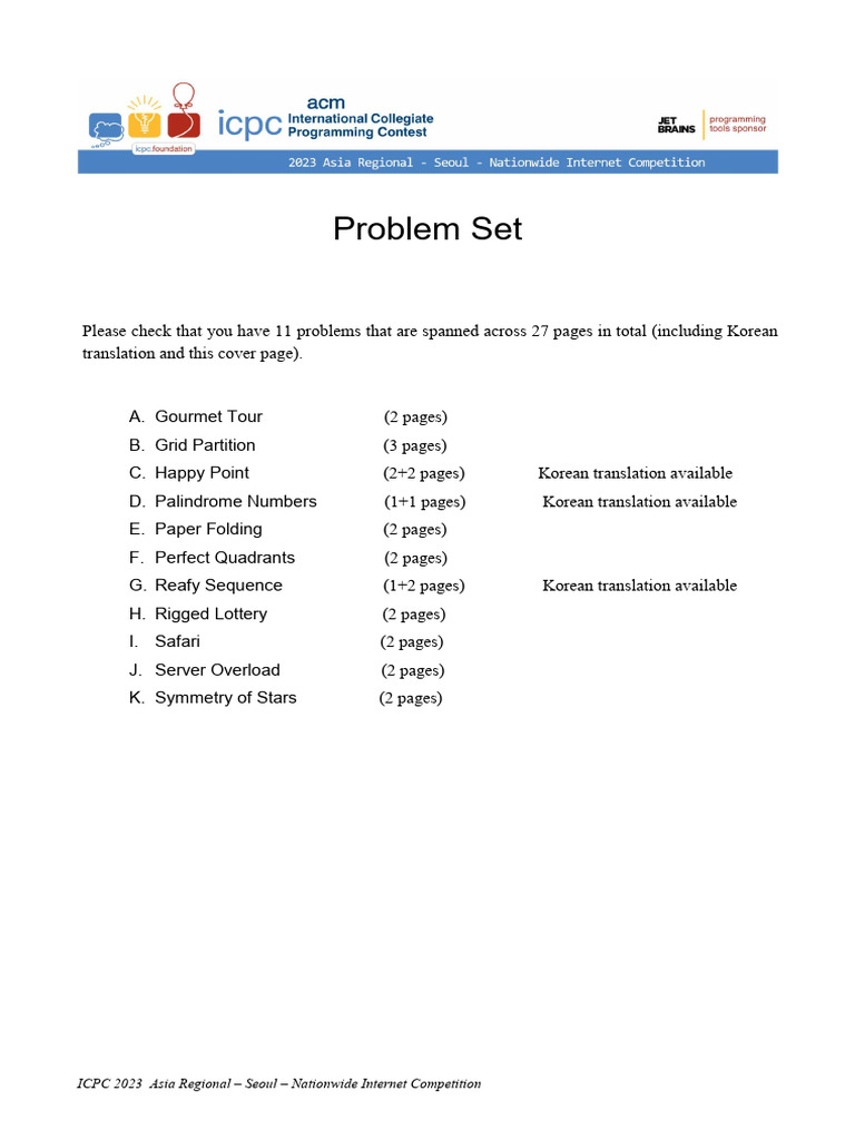 2023ICPC Problemset Online | PDF | Vertex (Graph Theory) | Rotation