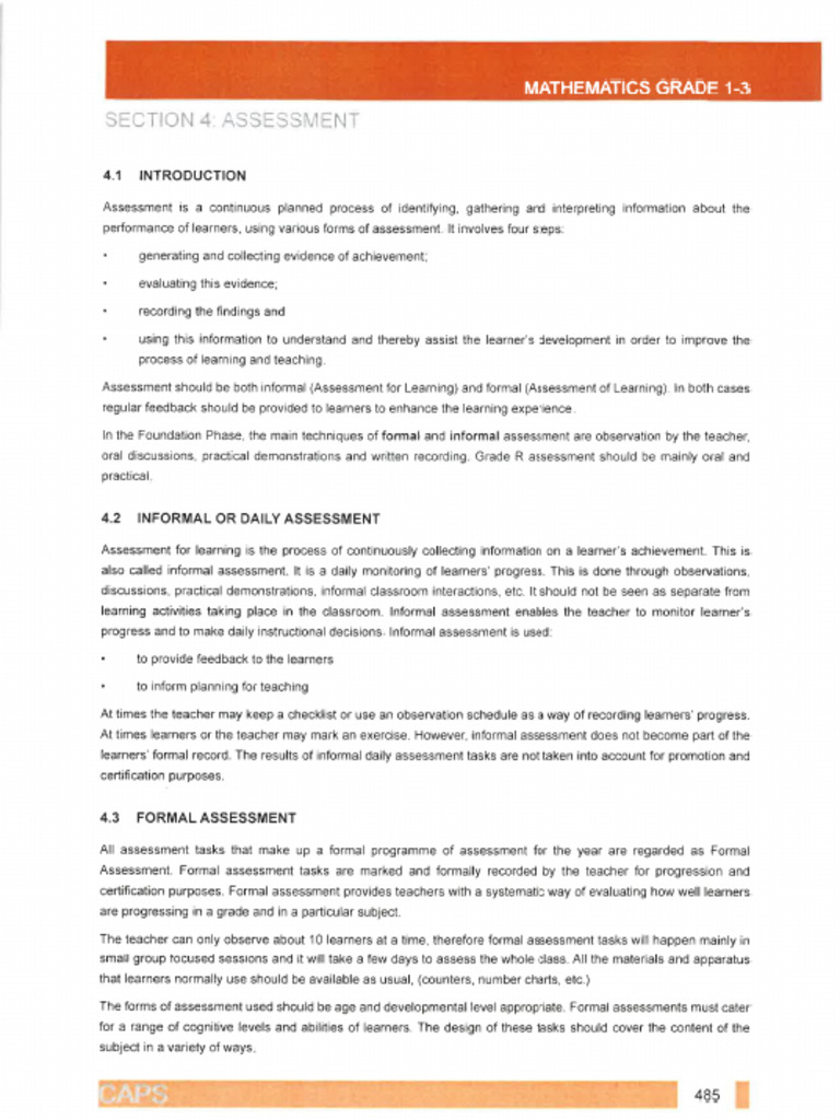 Assessment FP Caps | PDF