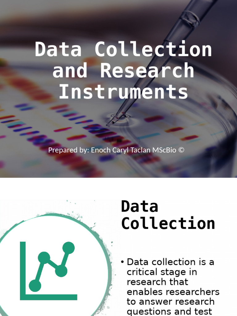 Data Collection Research Instruments Final | PDF | Survey Methodology | Experiment