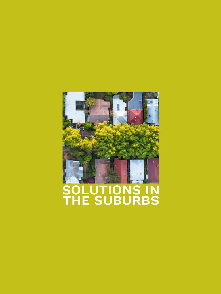 M3 Architecture solutions for suburbs | PDF | Suburb | Australia