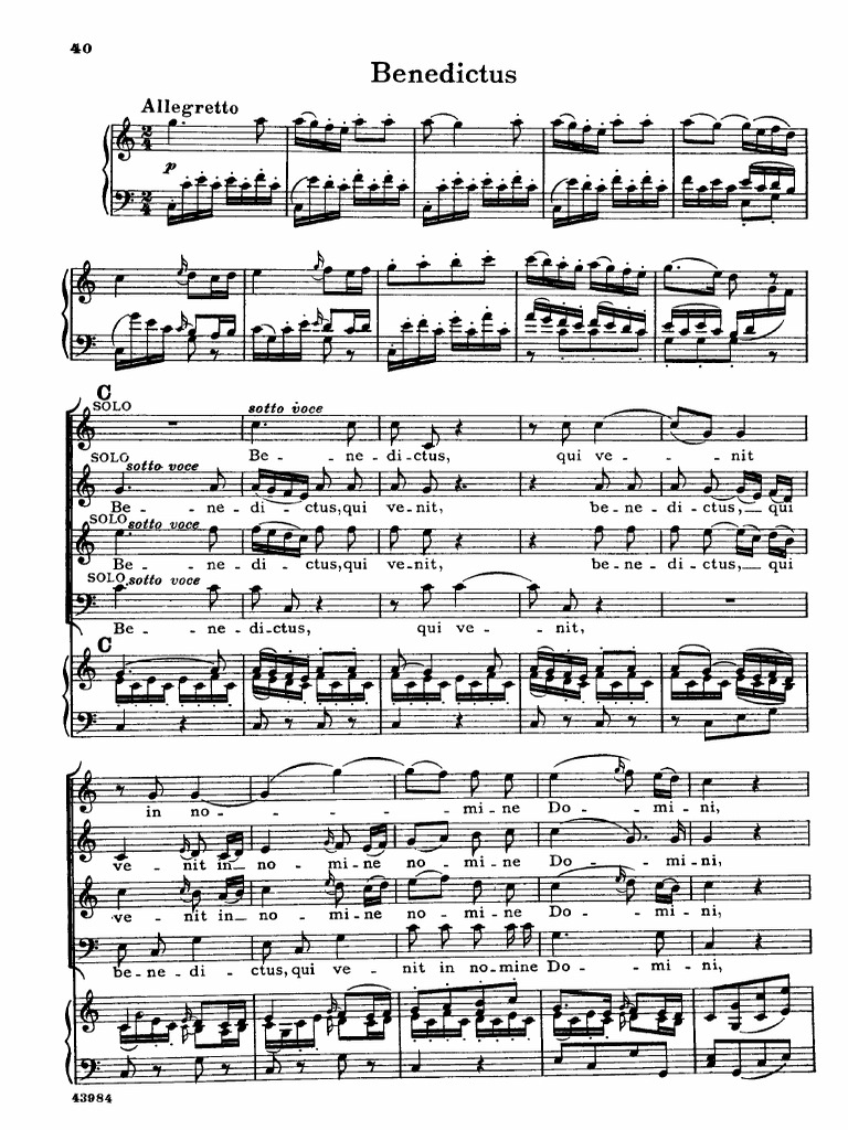 Benedictus | PDF