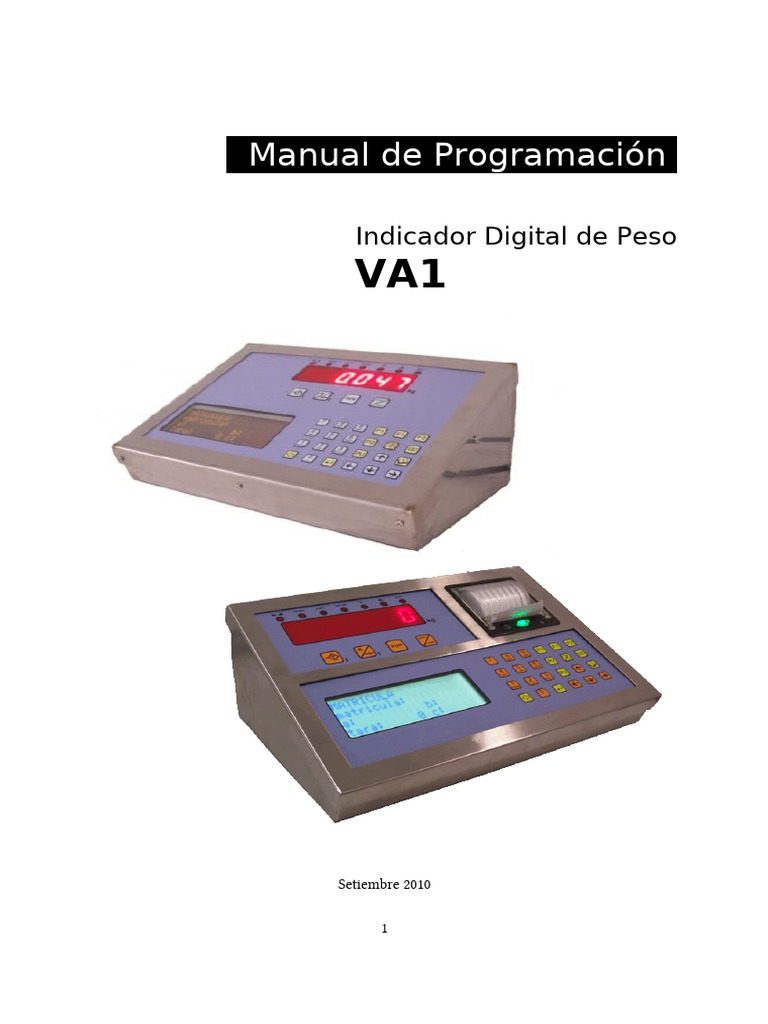 VA1 - Manual Programacion | PDF | Decimal | Aritmética