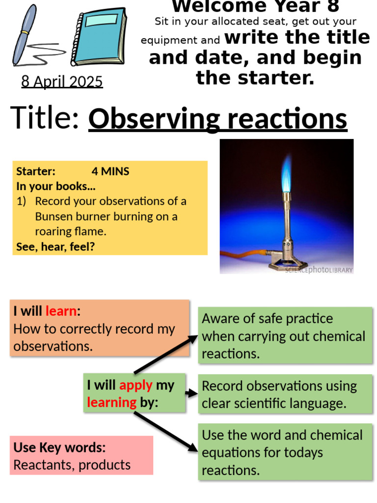 4.3 Observing Chemical Reactions | PDF