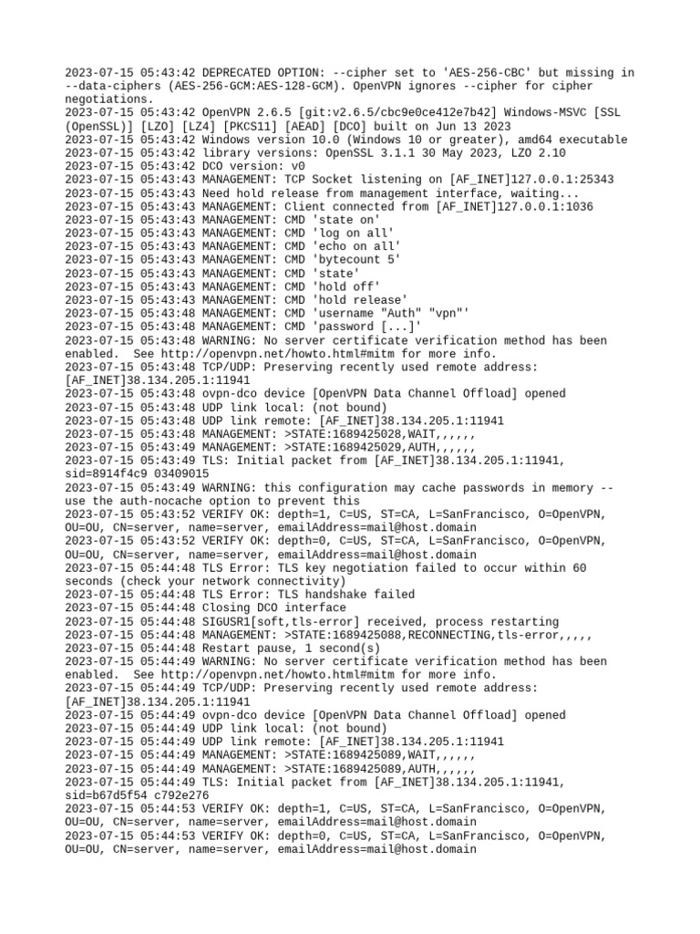 Logs | PDF | Transport Layer Security | Telecommunications