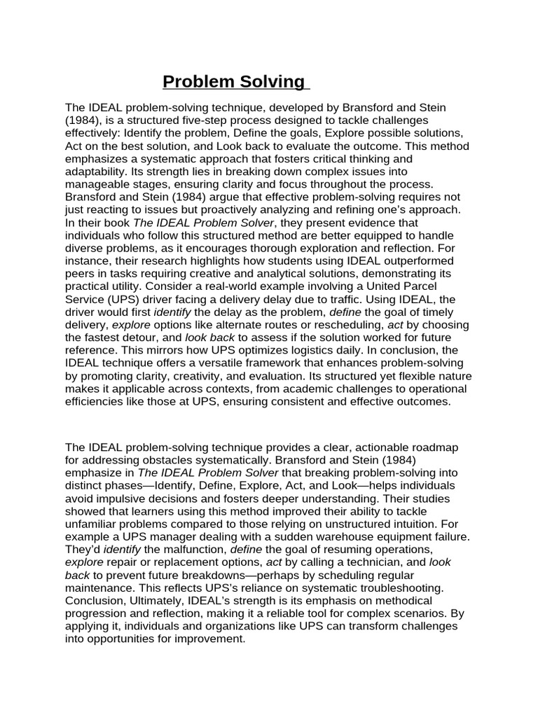 Unit 3 Assignment 1 (Step 2) | PDF | Behavioural Sciences | Cognition