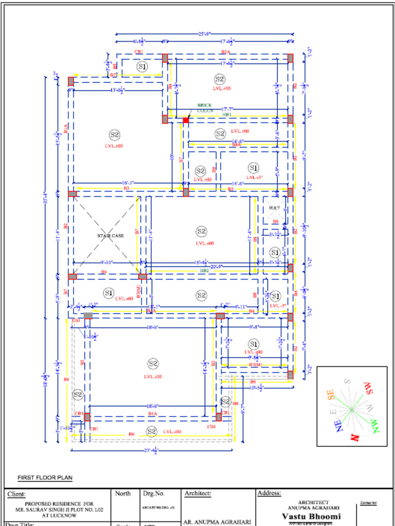 First Floor Plan, Shuttering Plan 08.01.2024 | PDF