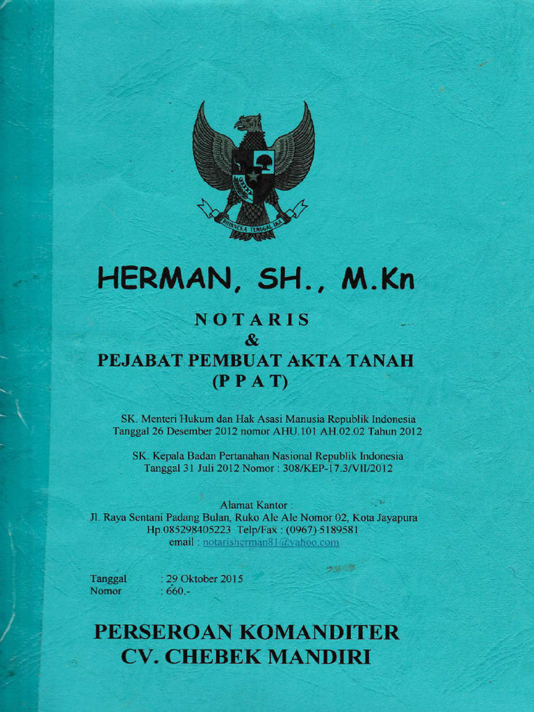 A Dokumen Cv. Chebek Mandiri | PDF