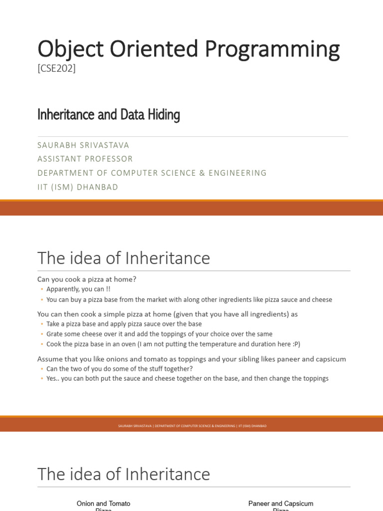 Inheritance And Data Hiding Pdf Inheritance Object Oriented 9506