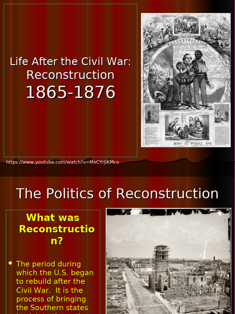 Reconstruction Power Point | PDF | Reconstruction Era | Southern United ...