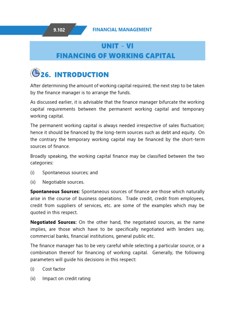 Working Capital Financing Strategies | PDF | Factoring (Finance) | Finance & Money Management