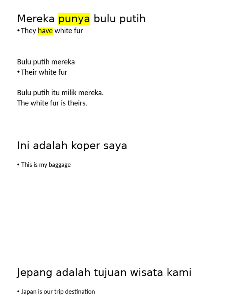 Mereka punya bulu putih | PDF