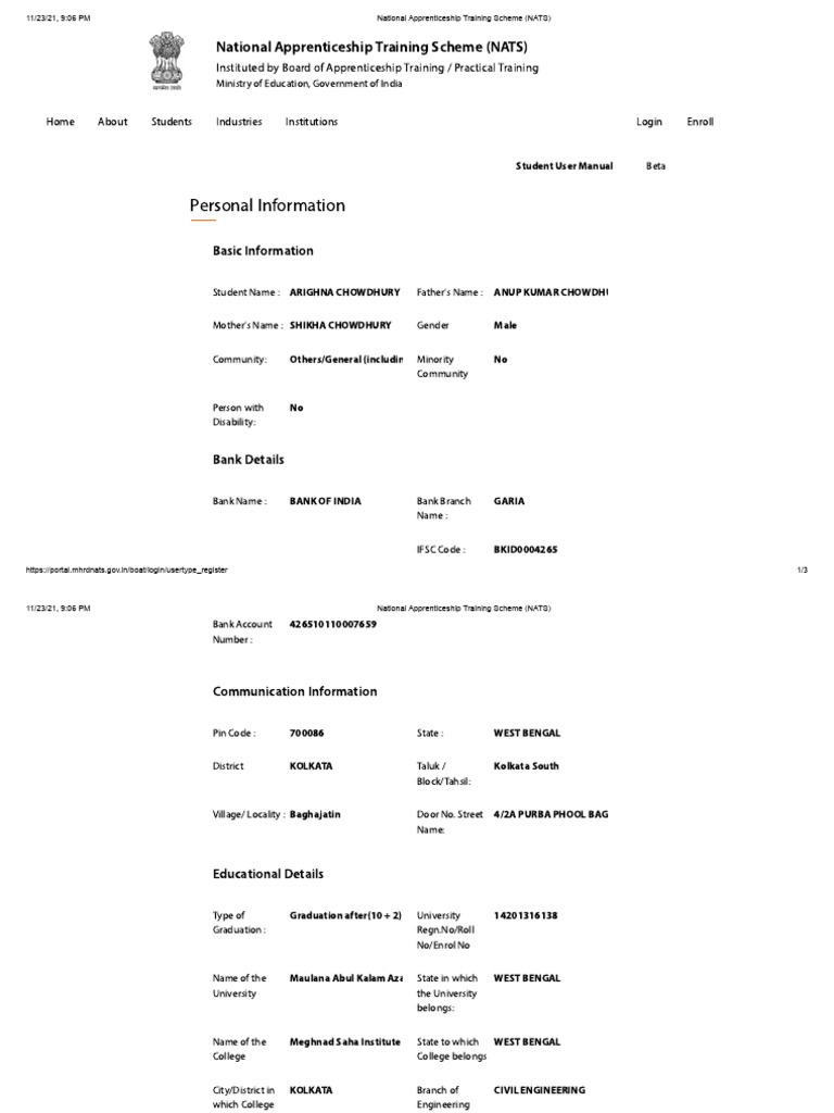 National Apprenticeship Training Scheme (NATS) | PDF