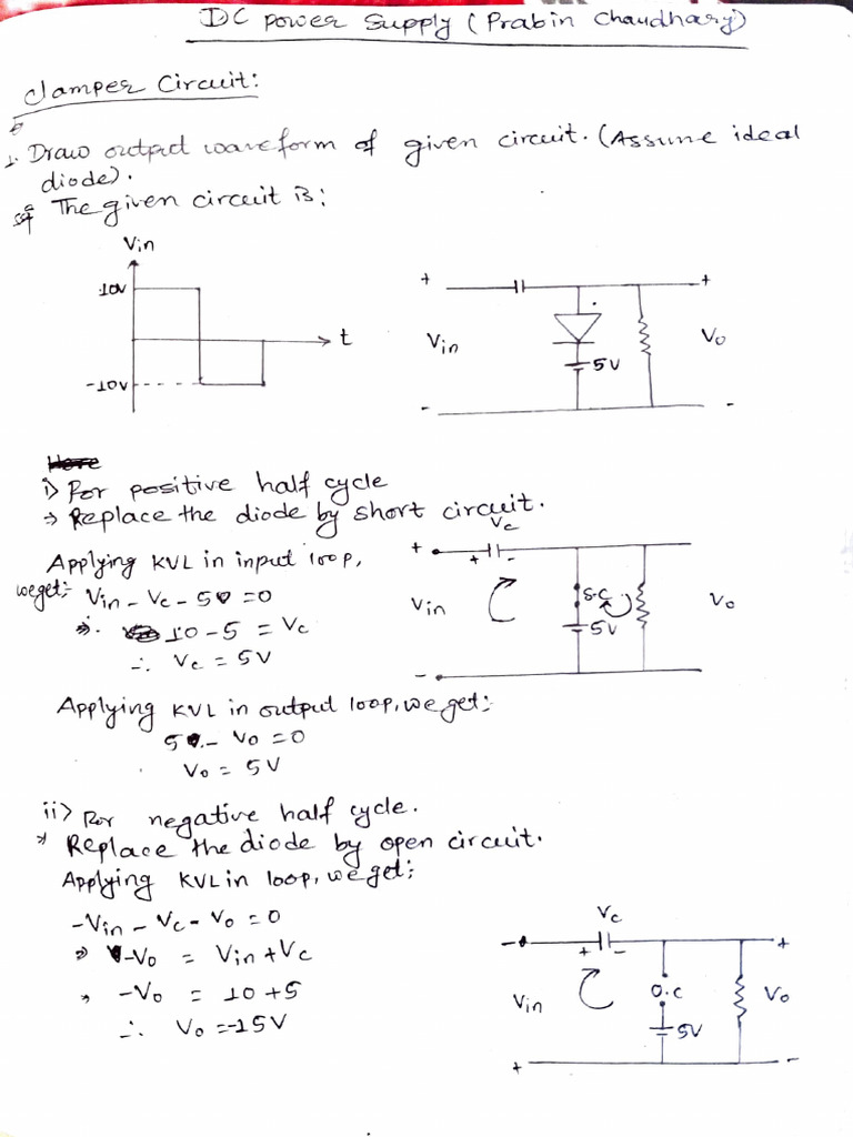 5 Clampers Circuit | PDF