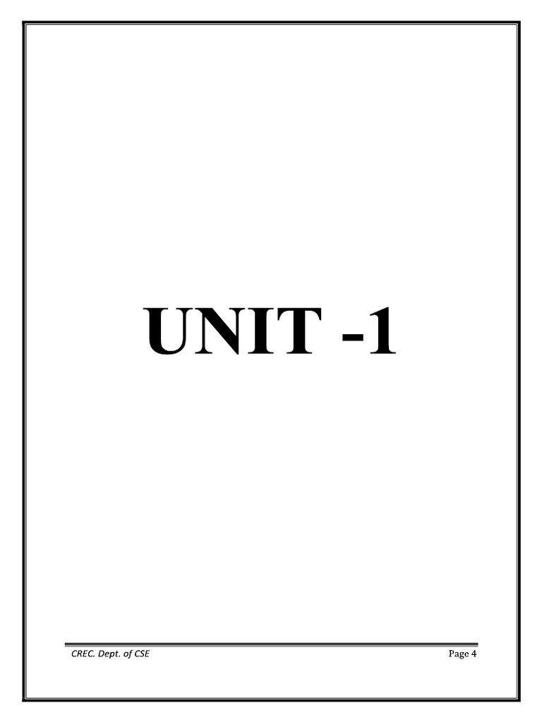 UNIT 1 Notes | PDF