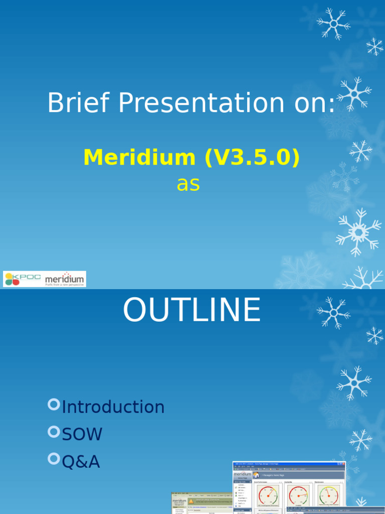 Meridium Software Presentation-EXT | PDF