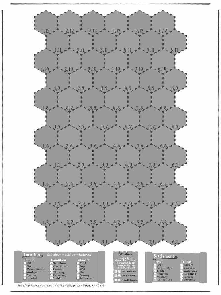 Hawker - Extra Hexmap - Ink Friendly Print | PDF