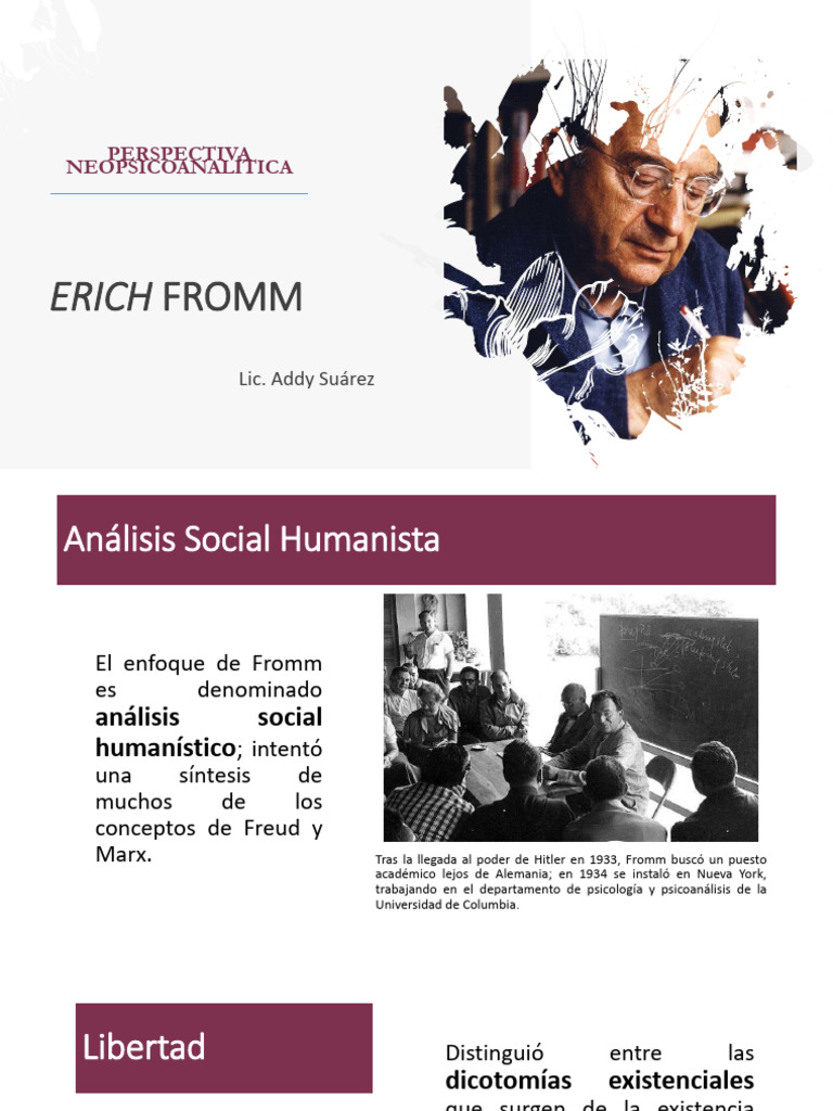 Análisis Social Humanista de Fromm | PDF | Erich Fromm | Amor