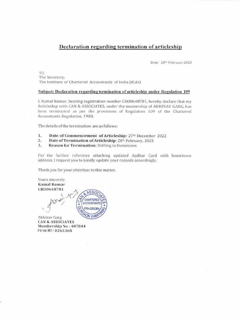 Kamal Sign Form | PDF