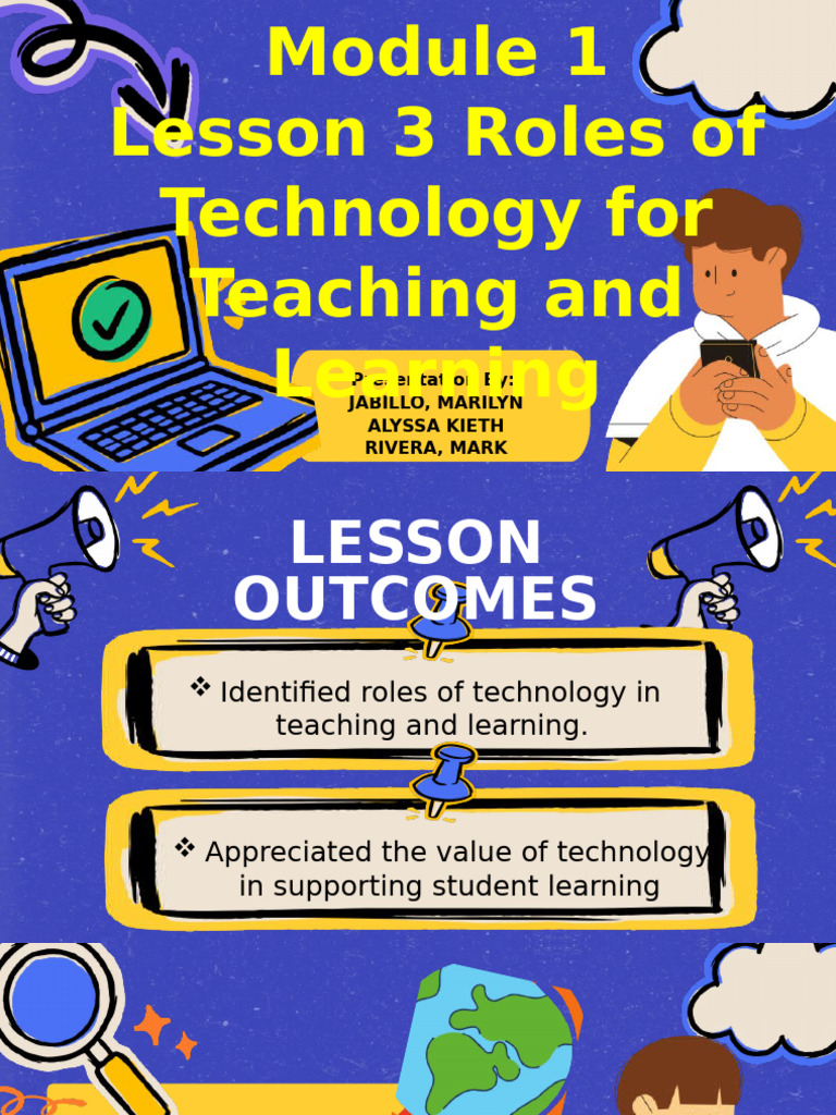 Roles of Technology in Education | PDF | Learning | Critical Thinking
