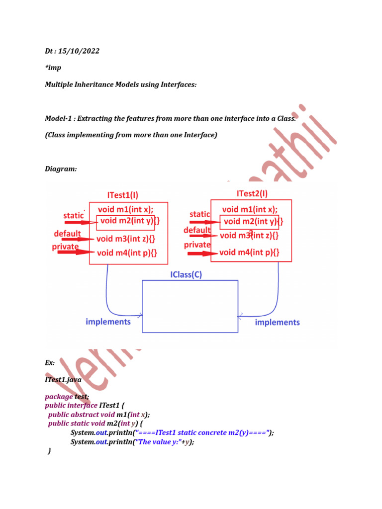 Class Running Notes 15th and 17th Oct | PDF | Class (Computer ...