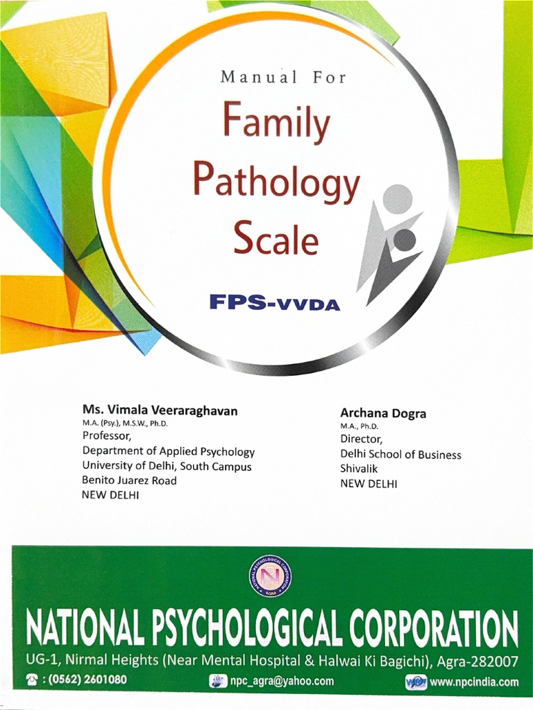 Family Pathology Scale | PDF